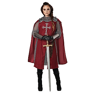 California Costumes Knight's Surcoat Adult Costume (Red), Large/X-Large,Burgundy