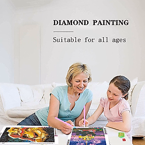 BOSWELL 5D Diamond Painting Kits for Adults - Set of 12 DIY Diamond Art Kits - Stunning Gem Paintings for Home Wall Decor & Gifts - Easy to Use & Relaxing Craft Activity