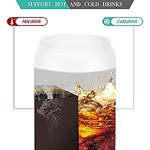 8 Pack Sublimation Glass Cans Frosted Sublimation Beer Can Glass with Bamboo Lids Borosilicate Glasses Tumbler Mason Jar Cups Mug with Plastic Straw for Beer, Juice, Soda, Iced Coffee, Drinks 18oz