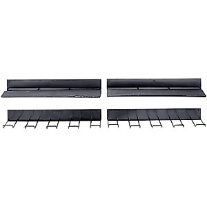 VEVOR Power Tool Organizer, 4 Slot, 2 Layers, 2 Pack Cordless Drill Holder Wall Mount, Battery Charging Station Storage Rack, Multi-Function Garage Organization, Heavy Duty Metal Shelf for Screwdriver