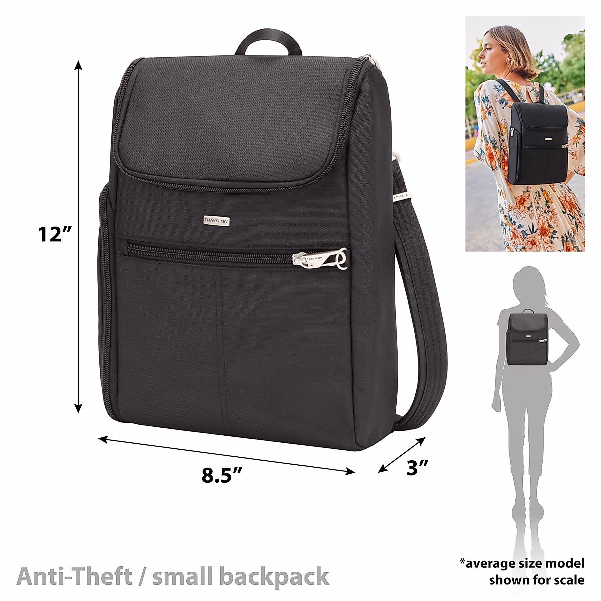 Anti-Theft - Classic Small Convertible Backpack