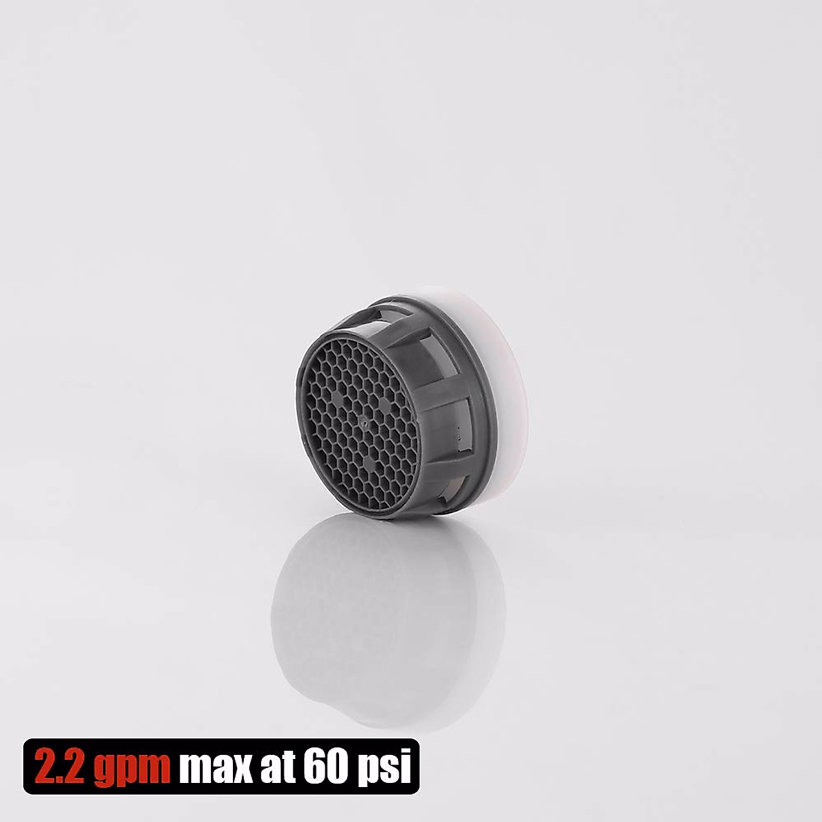 JQK Faucet Aerator, 2.2 GPM Flow Retrictor Insert Faucet Aerators Replacement Parts Bathroom 3 Pack, JR Junior Size, FAJ22-P3