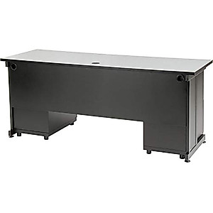 Nexel Interion Office Desk with 6 Drawers - 72" x 24" - Gray