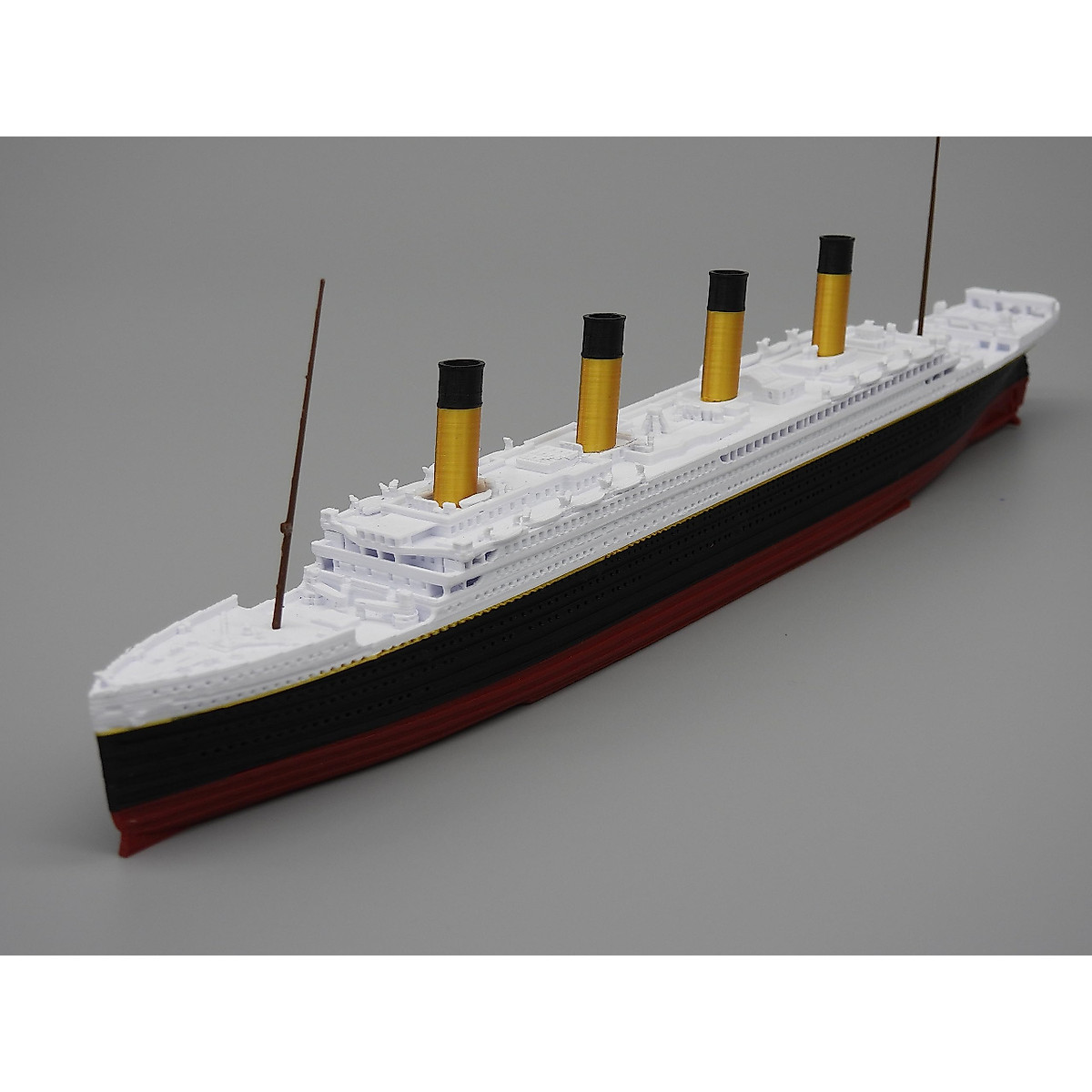TheRoller3d RMS Titanic Model Ship with Iceberg, 1 Ft Long Assembled, Titanic Toys for Kids, Historically Accurate Titanic Toy, Titanic Ship, Titanic Cake Topper, Titanic Figurine, Titanic Boat