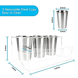 Acrylic Hair Tool Organizer, Bathroom Vanity Countertop Blow Dryer Holder, Hair Styling Tools & Accessories Storage Rack Holder