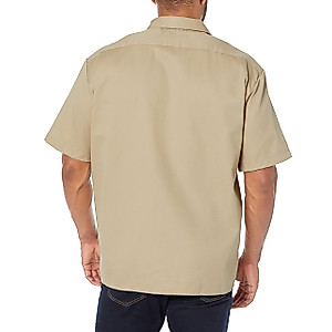 Dickies mens Short-sleeve Work Shirt, Desert Sand, X-Large Tall