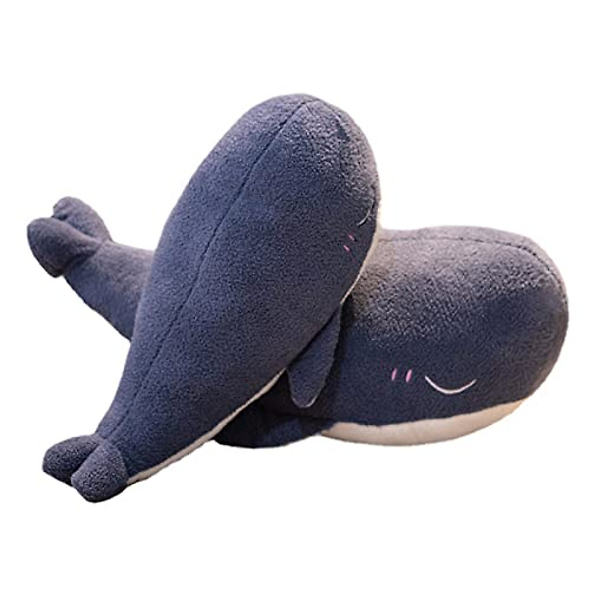 Cute Whale Stuffed Animal Plush Toy Soft Whale Plush Hugging Pillow for Kids Adults Birthday Gifts 25 cm