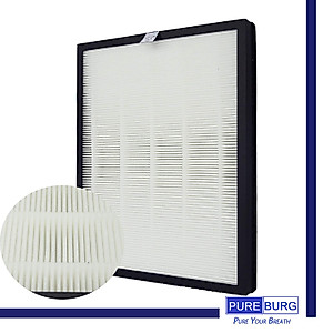 PUREBURG Replacement True HEPA Filter Kit Compatible with Alexapure Breeze Air Purifier Model 3049 AP-B102,H13 Activated carbon Filter Air Clean PM2.5 Odor smoke VOCs,2-Pack