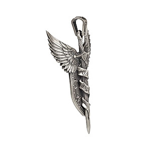 Starforged Lion El'Jonson Warhammer 40K Dark Angels Necklace Men's Space Marines Pendant Sterling Silver