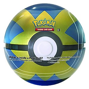 Pokemon TCG Card Game Poke Ball Rare All New 2020 Quick Ball Collector's Tin! 3 boosters!