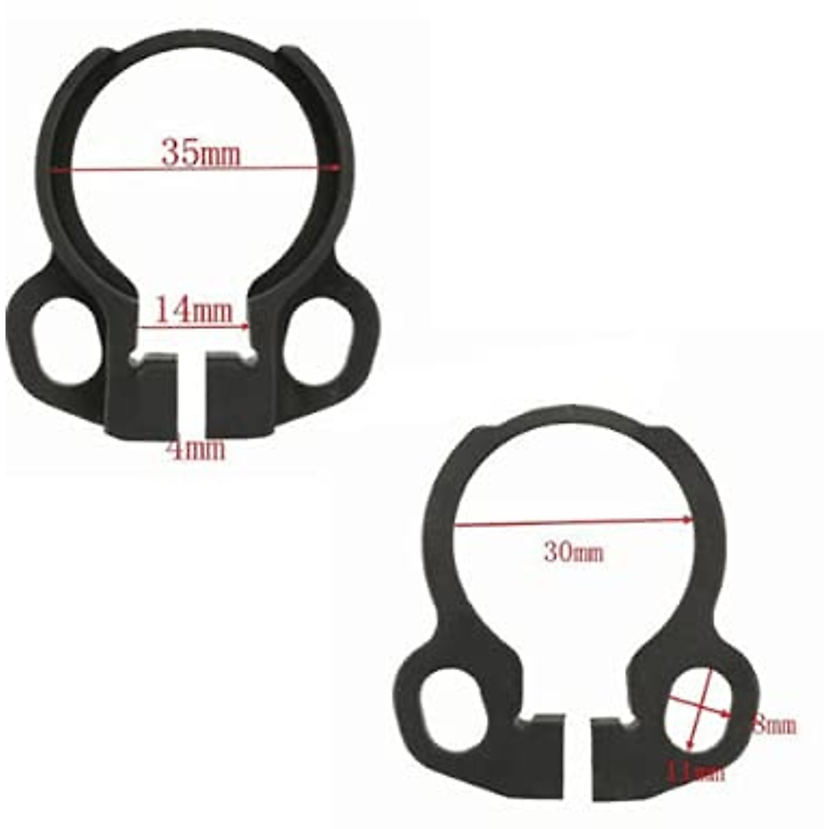 Sling Swivel Mount Clamp-On Design Quick Detach/Release Tube Attachment