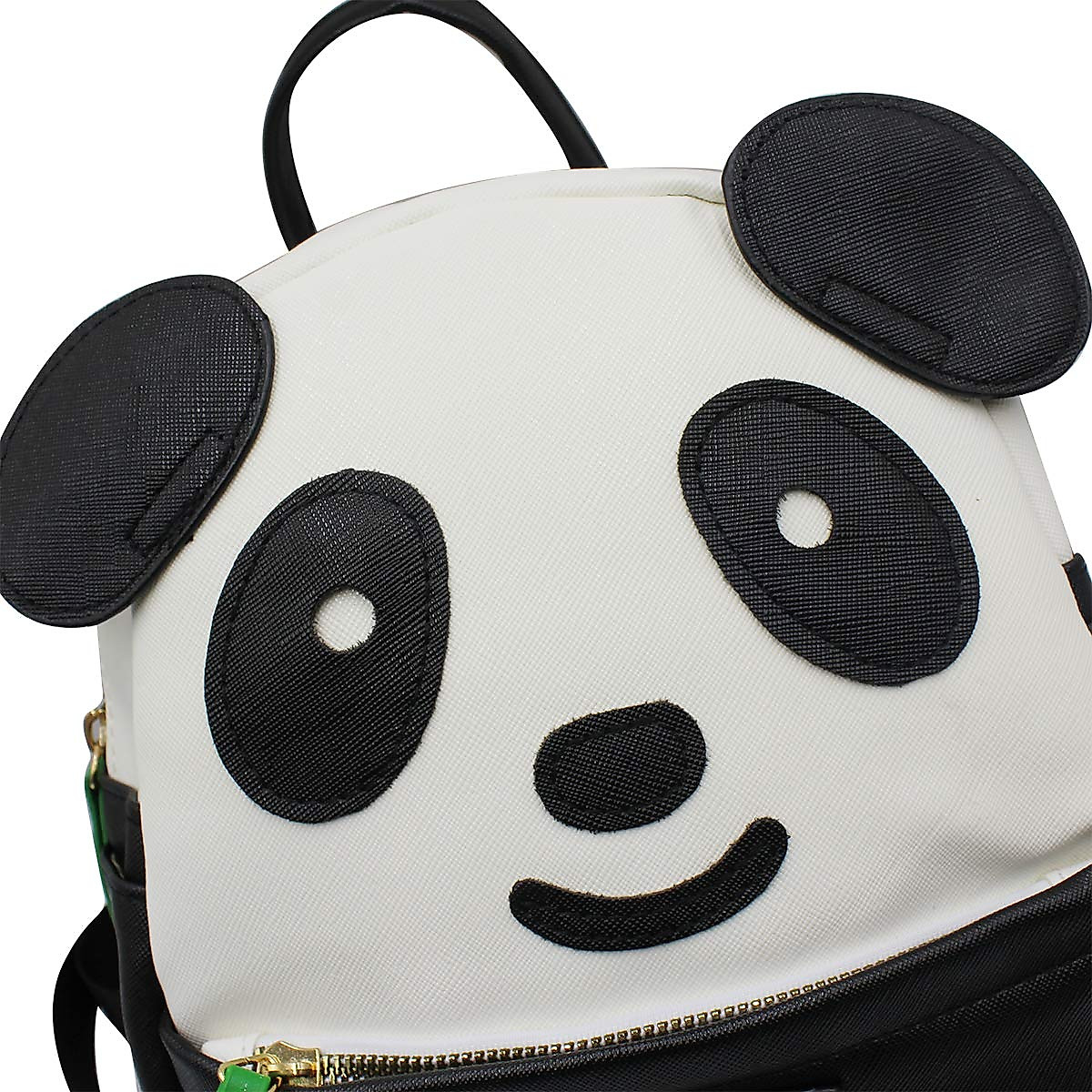 MINGSEECESS Womens Cute Panda Pattern Backpack Purse Pu Leather Travel Bag Small Casual Shoulder Daypack