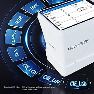 Spectrophotometer, Whiteboard Calibration Accurate Color Difference Tester Strong Analysis Portable for Whiteness Yellowness