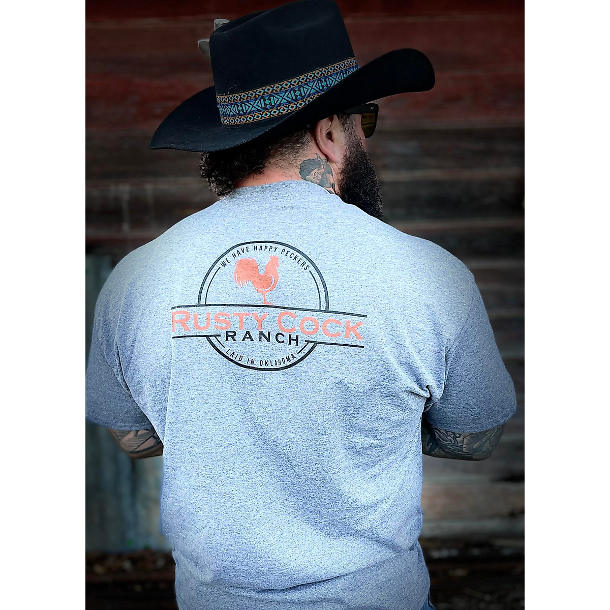 Rusty Cock Beard Oil - Funny Name/Serious Beard Care (Black Tie Scent) - Number #1 Seller - Most Popular Scent - **CAUTION - ENTERING THE DANGER ZONE**