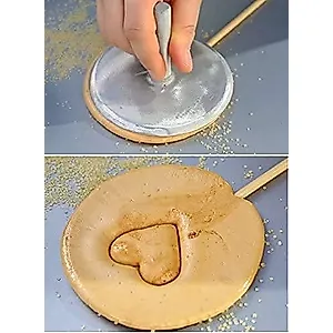 [LENITH] Dalgona Korean Squid Game Sugar Candy Cookies Stainless Copper Plate Making Tools 9pcs Set