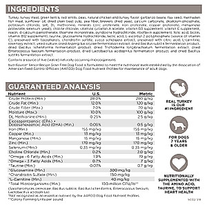 NutriSource Senior Grain Free Dry Dog Food, Turkey, Turkey Meal and Menhaden, 26LB