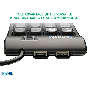 KINESIS USB Freestyle2 Numeric Keypad (PC), Dark gray