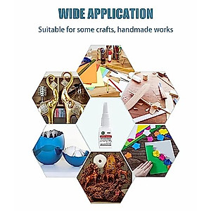 20g Craft Glue, Glue for Model, Instantly Strong Adhesive for bonding DIY Craft, Model, Lego, Scrapbooking, Card Making, Photo, Toy, Decor, Crystal, Metal, Plastic, Rubber, Wood