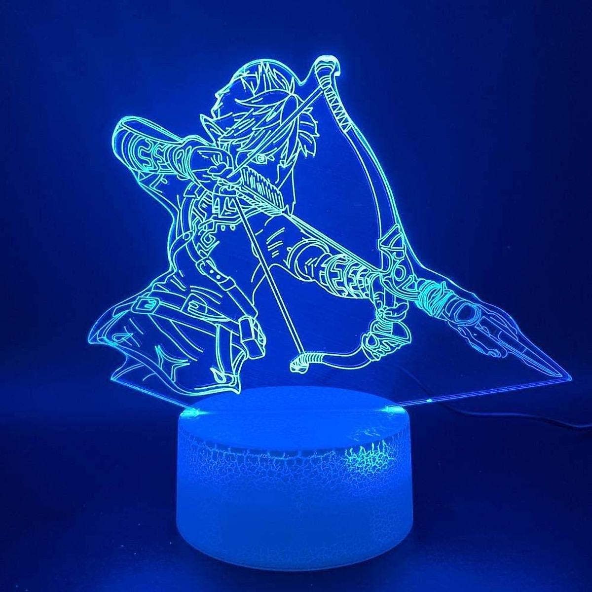 3D Night Light Led Night Light Game The Legend of Zelda Link Figure Nightlight,Acrylic, Home Light Birthday Gift for Kids Bedroom 3D Lamp Boy MAGY