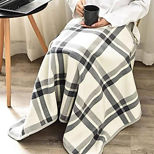 WINKEEY Women's Cape Wearable Blanket Flannel Shawl Wrap Comfy Poncho Throw with Buttons Spring Fall Winter Blue003