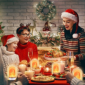 LED Flam Light Bulbs, 4 Modes E26 Base Fire Light Bulbs with Gravity Sensor, Outdoor Light Flickering Light for Halloween Garden Bar Party Wedding Restaurant Valentine's Day Decoration (2 Pack)