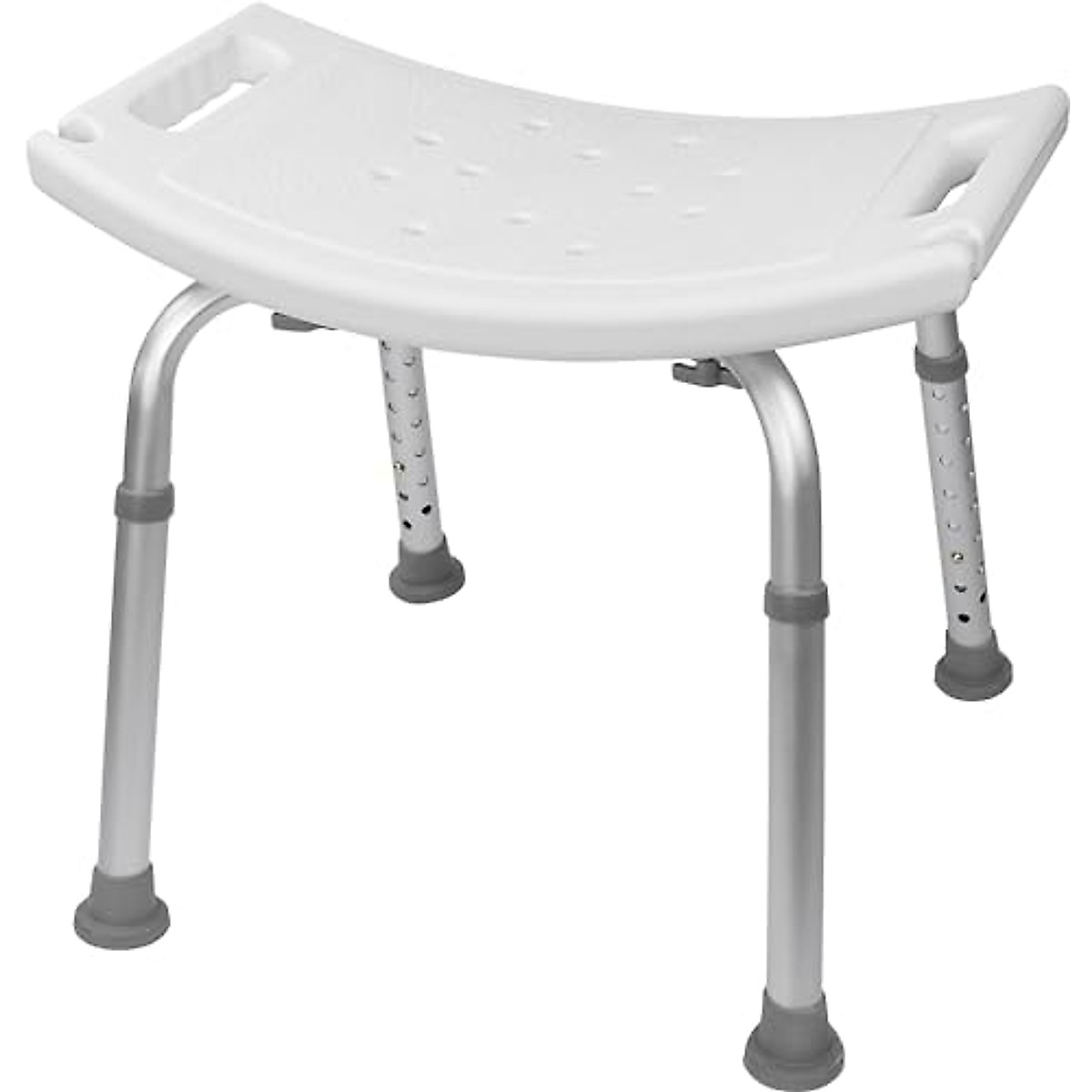 Vaunn Tool-Free Assembly Adjustable Shower Chair Spa Bathtub Seat Bench with Removable Back