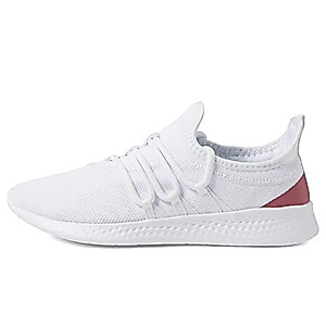 adidas Women's Puremotion Adapt 2.0 Sneaker, White/Pink Strata/Black, 8