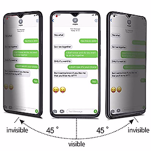 Anbel Design Anbzsign [2 Pack] Xiaomi Redmi Note 8 (2019/2021) 6.3" Privacy Screen Protector, [Full Coverage] [Case Friendly] Anti-Spy 9H Hardness Tempered Glass
