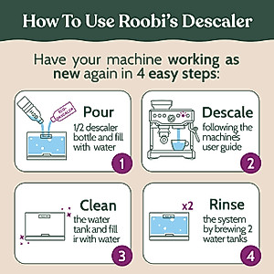 Breville Compatible Descaling Solution. Specially Formulated to Clean & Descale your Breville Machine. 2 Uses per Bottle, 2 Pack. Eco-Friendly Carbon Neutral Maintenance Kit.