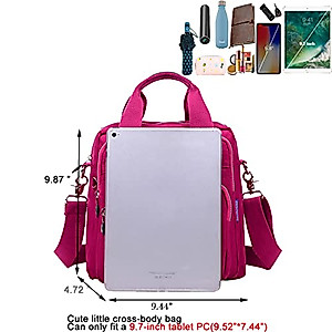 Scioltoo Mini Backpack Purse for Teen Girls Small Crossboby Shoulder Handbag 9.7 Inch Womens Cute Fashion Waterproof Backpacks Travel and Daily (Rose Red)