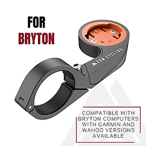 KOM Cycling Bryton Mount Compatible with Multiple Bryton Computers Including The Bryton Ryder 15, 10, Aero 60, 310, 330, 410, 420, and The Rider 860