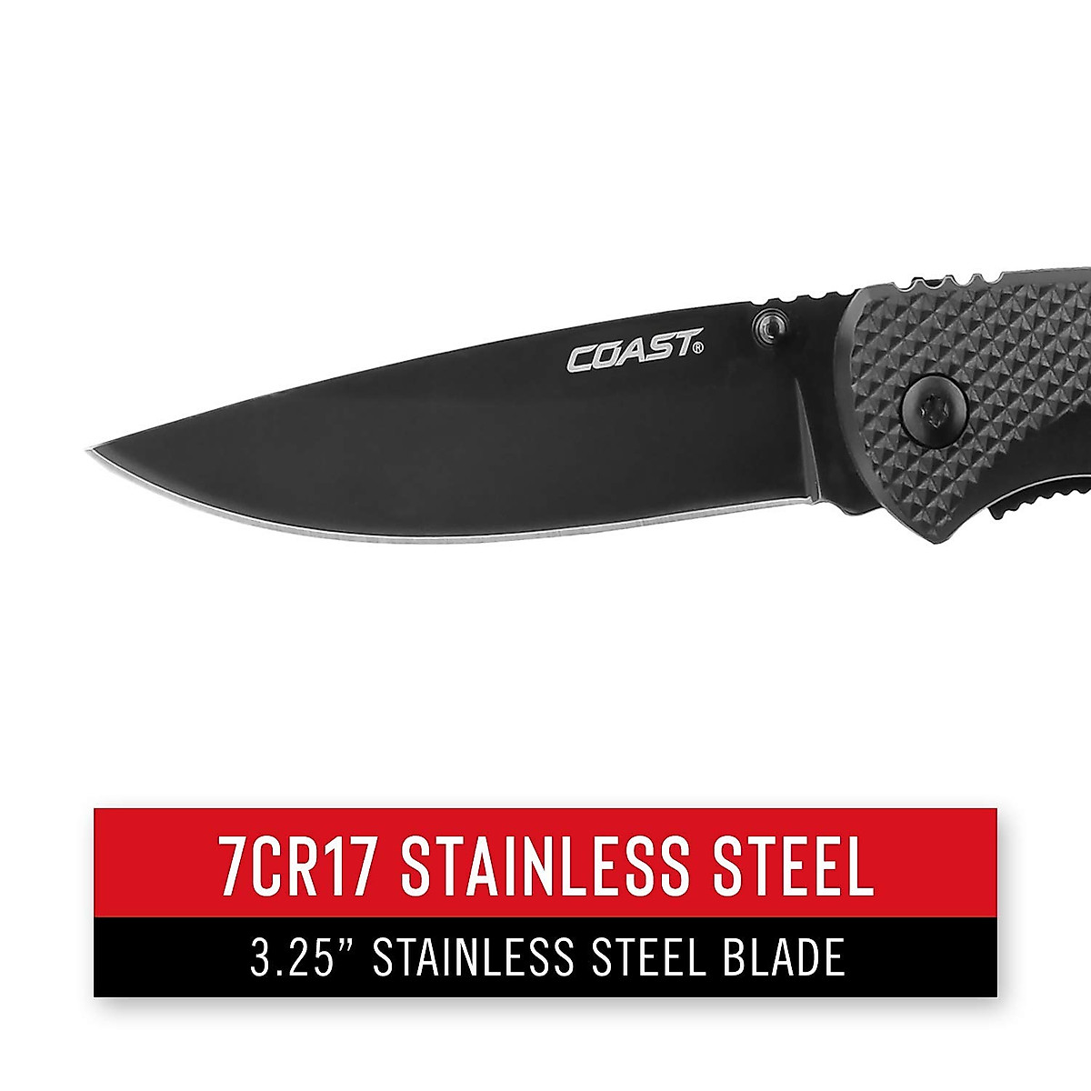 COAST® LX315 LINER LOCK™ Folding Knife 3.0-Inch Blade , Black