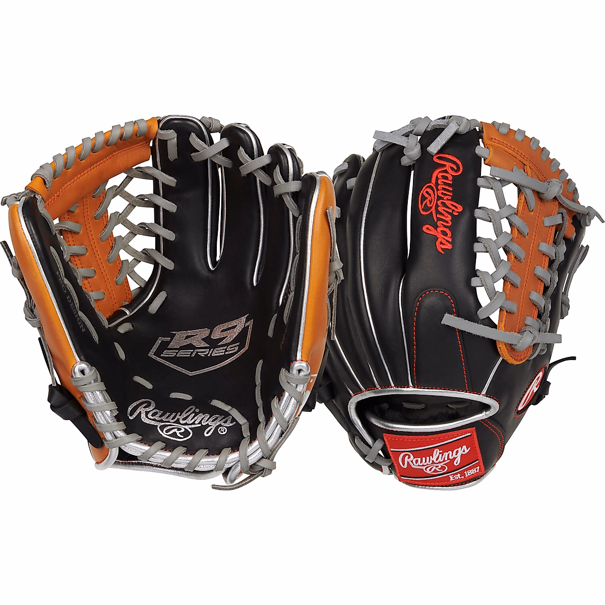 Rawlings | R9 CONTOUR Baseball Glove | 11.5" | Modified Trap-Eze Web | Right Hand Throw