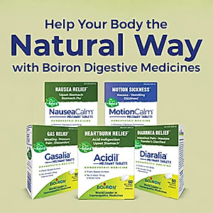 Boiron Acidil On The Go for Relief of Acid Reflux, Heartburn, Indigestion, Bloating, and Upset Stomach - 2 Count (160 Pellets)