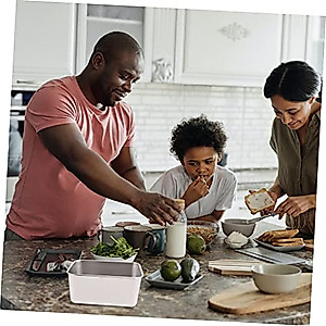 Hemoton Toast 2pcs Stainless Steel Square Box Non Stick Baking Pan Stainless Steel Food Containers Baking Dishes for Oven with Lids Baking s Bread Holder Organizer Cake Box Bread Box