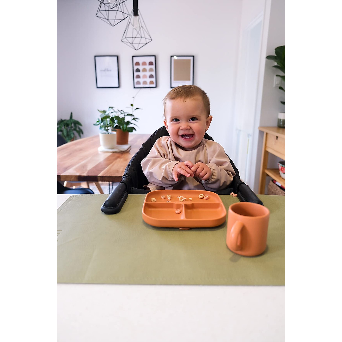 Uniklook Leather Portable Changing Pad for Baby- Vegan Leather Baby Changing Mat - Travel Baby Changing Mat - Baby Changing mat - Multipurpose Portable diaper change mat waterproof 14"x22"