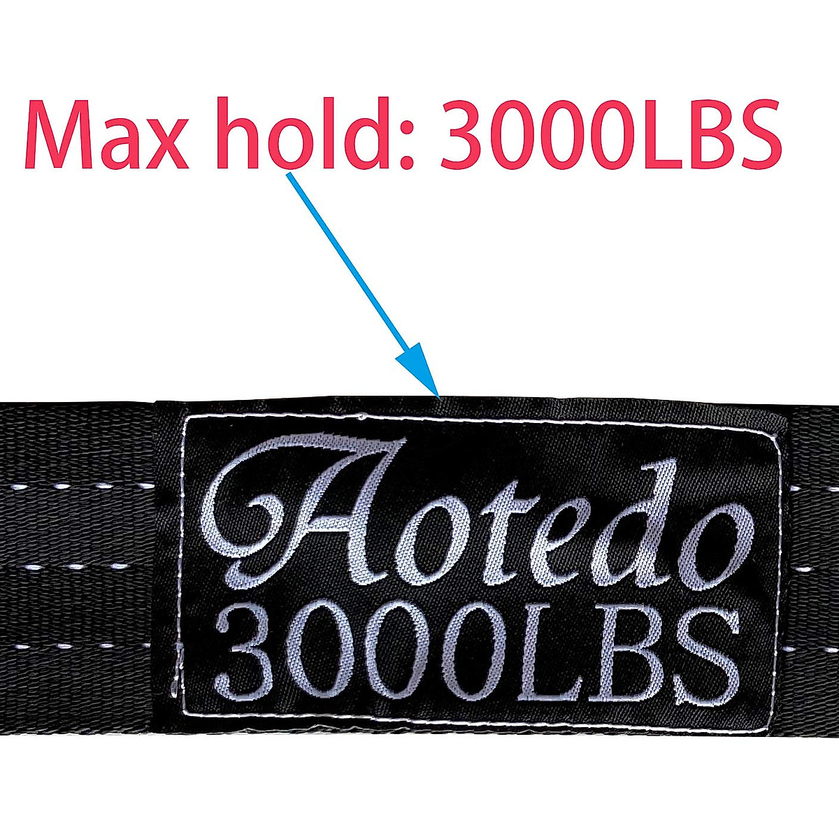 Aotedo 6.5FT x2, Hold 3000 lbs/pcs,Φ10mm carabiners thickness x2,Tree Swing Hanging Straps Kit,Yoga Strap and Stretching Strap for Tree Swings,Hammocks,Flexibility,Physical Therapy Exercise Stretching