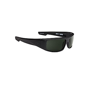 Spy Logan Sunglasses Matte Black With Happy Gray Green Polarized Lens