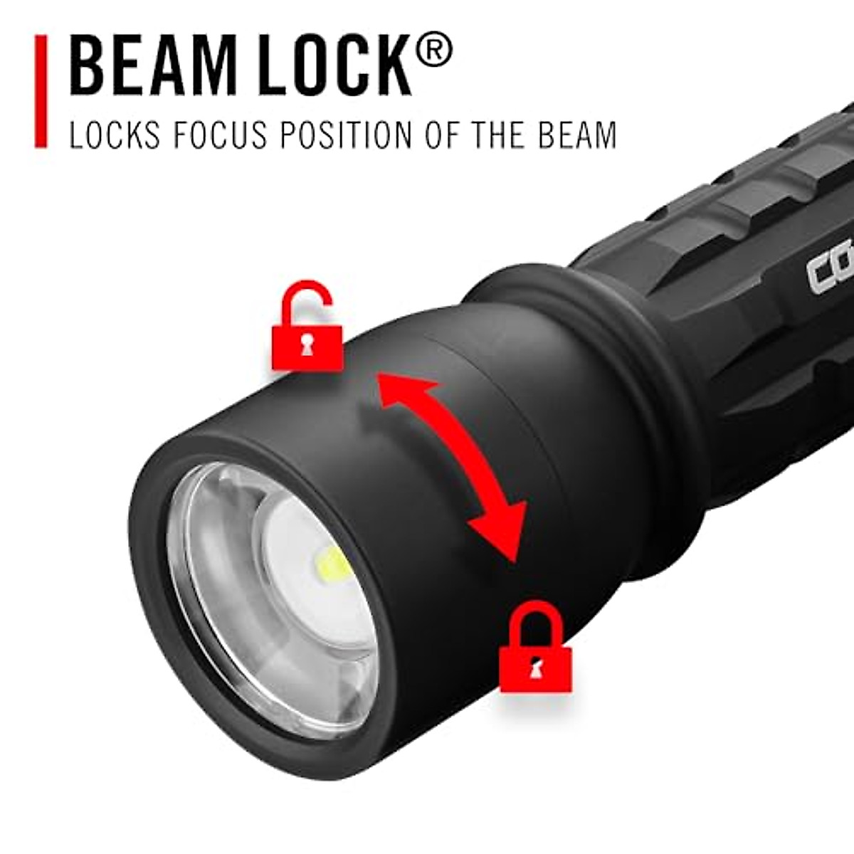 Coast XP9R 1200 Lumen USB-C RECHARGEABLE-DUAL POWER LED Flashlight With PURE BEAM SLIDE FOCUS And Top Grade Aluminum Build