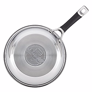 Circulon Momentum Stainless Steel Nonstick Cookware Set with Glass Lids, 11-Piece Pot and Pan Set, Stainless Steel