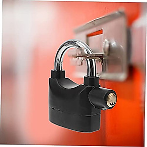 BESPORTBLE 2pcs Anti- Alarm Lock Bike Anti Lock Motorbike Alarm Lock Door Lock Alarm Sensor Cable Bike Lock Keyed Padlocks Folding Bike Lock Anti- Padlock Security Alarm Lock