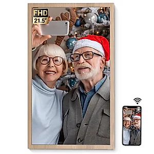 BSIMB 8 Inch Large Digital Picture Frame(Non-Touch Screen), 64GB 1920x1080 FHD WiFi Extra Large Digital Photo Frame with Remote Control, Share Pictures/Videos via App/Email, Auto-Rotate, Black