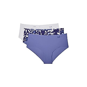Under Armour Women's Pure Stretch Hipster 3-Pack, (495) Baja Blue/Sonar Blue/Sonar Blue, X-Large