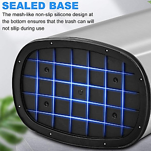 Dkelincs Touchless Trash Can for Kitchen Bathroom Bedroom Home Office, 13 Gallon Automatic Stainless Steel Garbage Can with Lid