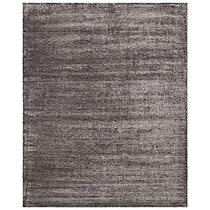 SAFAVIEH Mirage Collection 8' x 10' Brown / Charcoal MIR801B Handmade Modern Viscose Area Rug