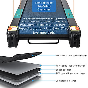 Folding Electric 3.5HP Treadmill with Incline Medium Running Machine Motorised LCD Gym 330lbs，Electric Motorized Power 14.8KM/H (3.5HP)
