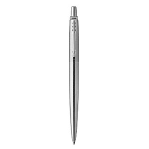 Parker 1953170 Jotter Ballpoint Pen, Stainless Steel with Chrome Trim, Medium Point Blue Ink, Gift Box