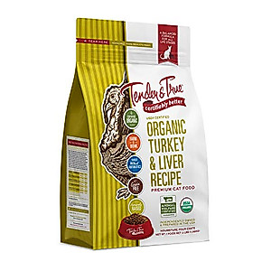 Tender & True Organic Turkey & Liver Recipe Cat Food, 3 lb