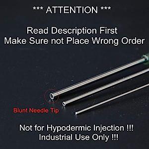 BSTEAN Syringe Blunt Tip Needles Caps Refilling and Measuring Liquids, Adhesives, Oil or Glue Applicator (3ml)
