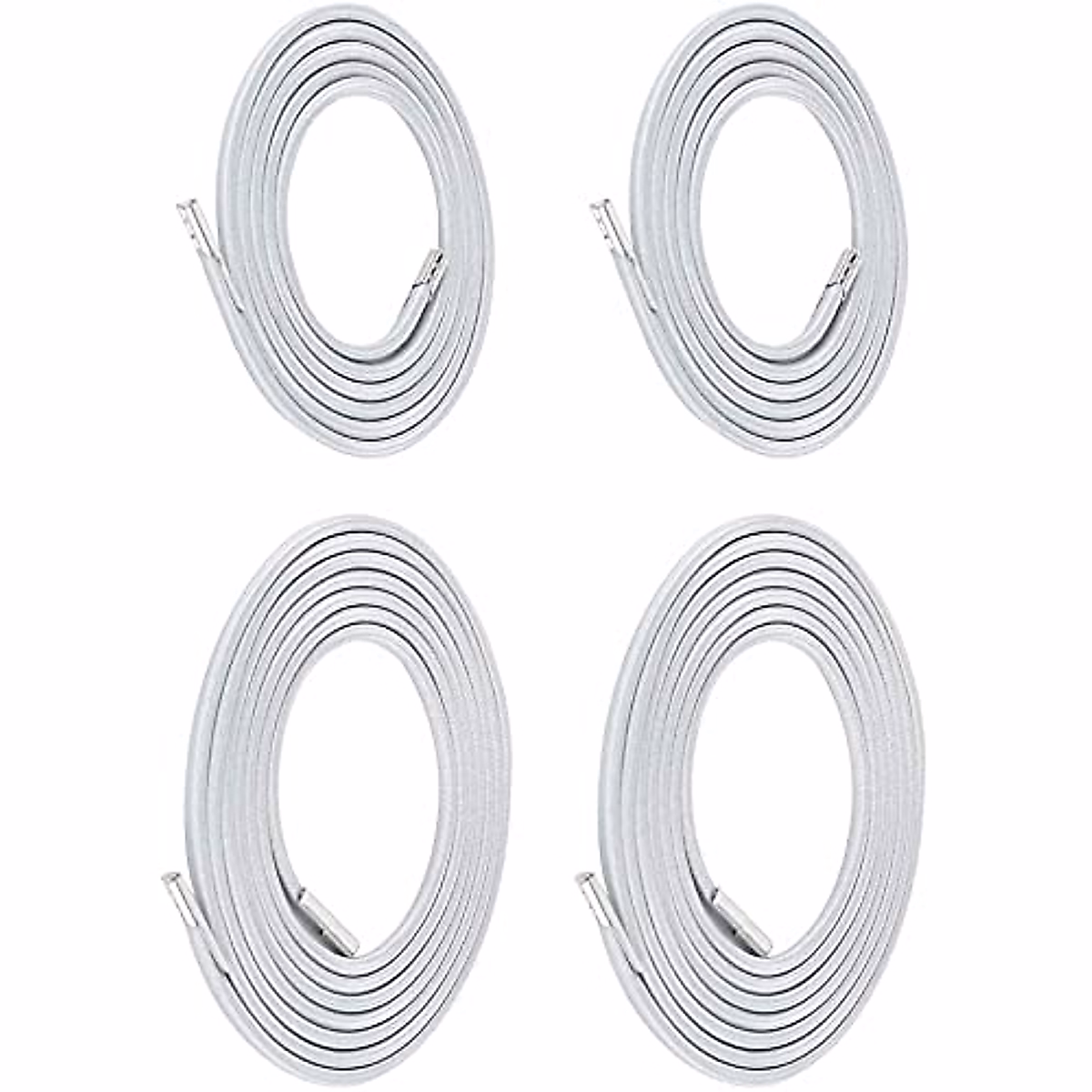 4 Pcs Universal Replacement Cord for Chair Universal Bungee Cord Laces Elastic Oxford Rope Gravity Chair Repair Kit for Lounge Chair Recliners Anti Gravity Chair Bungee Chair (Grey)